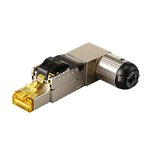 CAT8 SFTP Modular Plug 90/180 Dgree Shield， RJ45 FTP Connectors ...