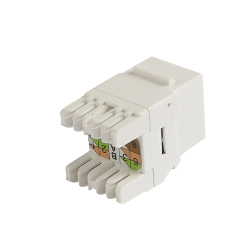 CAT5E/CAT6 RJ45 Ethernet Keystone Jacks 180° Unshield Toolless ...