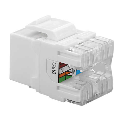 CAT6 UTP keystone Jack RJ45 8P8C 180° Unshield - Keystone Jacks ...