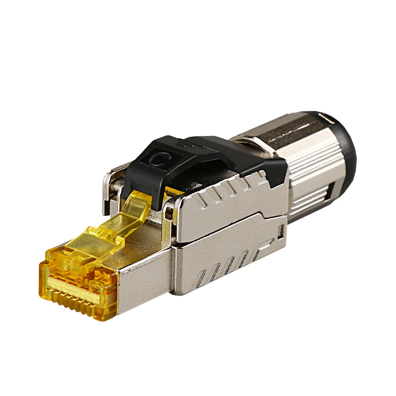 CAT8 SFTP Modular Plug 90/180 Dgree Shield， RJ45 FTP Connectors ...